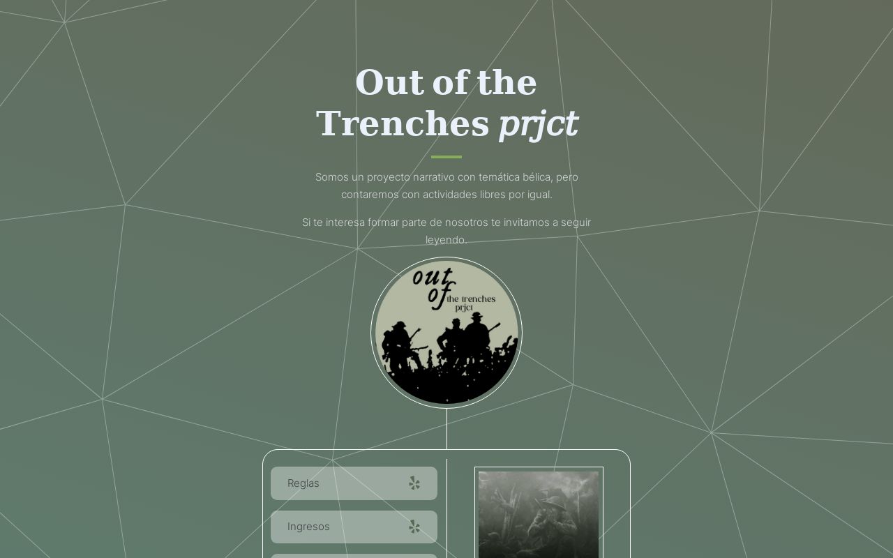 Out of the trenches